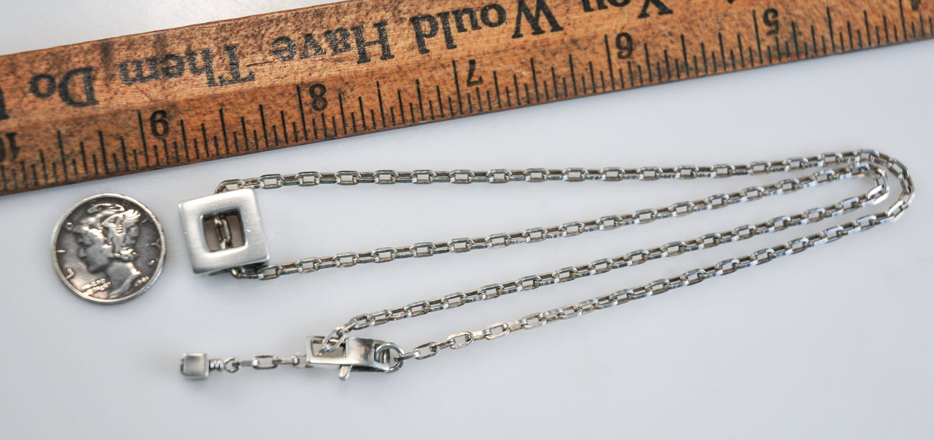 Designer Signed Sterling Silver Necklace – silvervintagejewelry