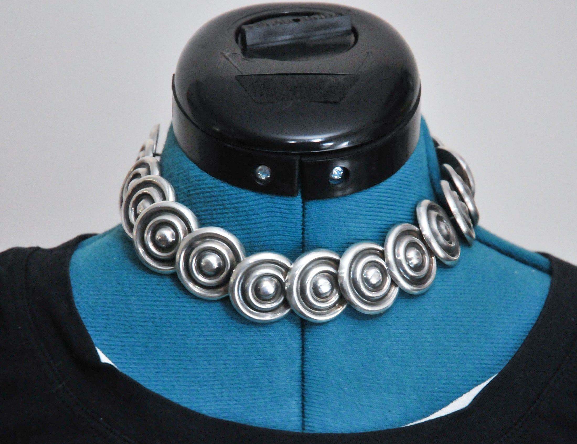Vintage HEAVY Sterling Silver Choker Necklace – silvervintagejewelry