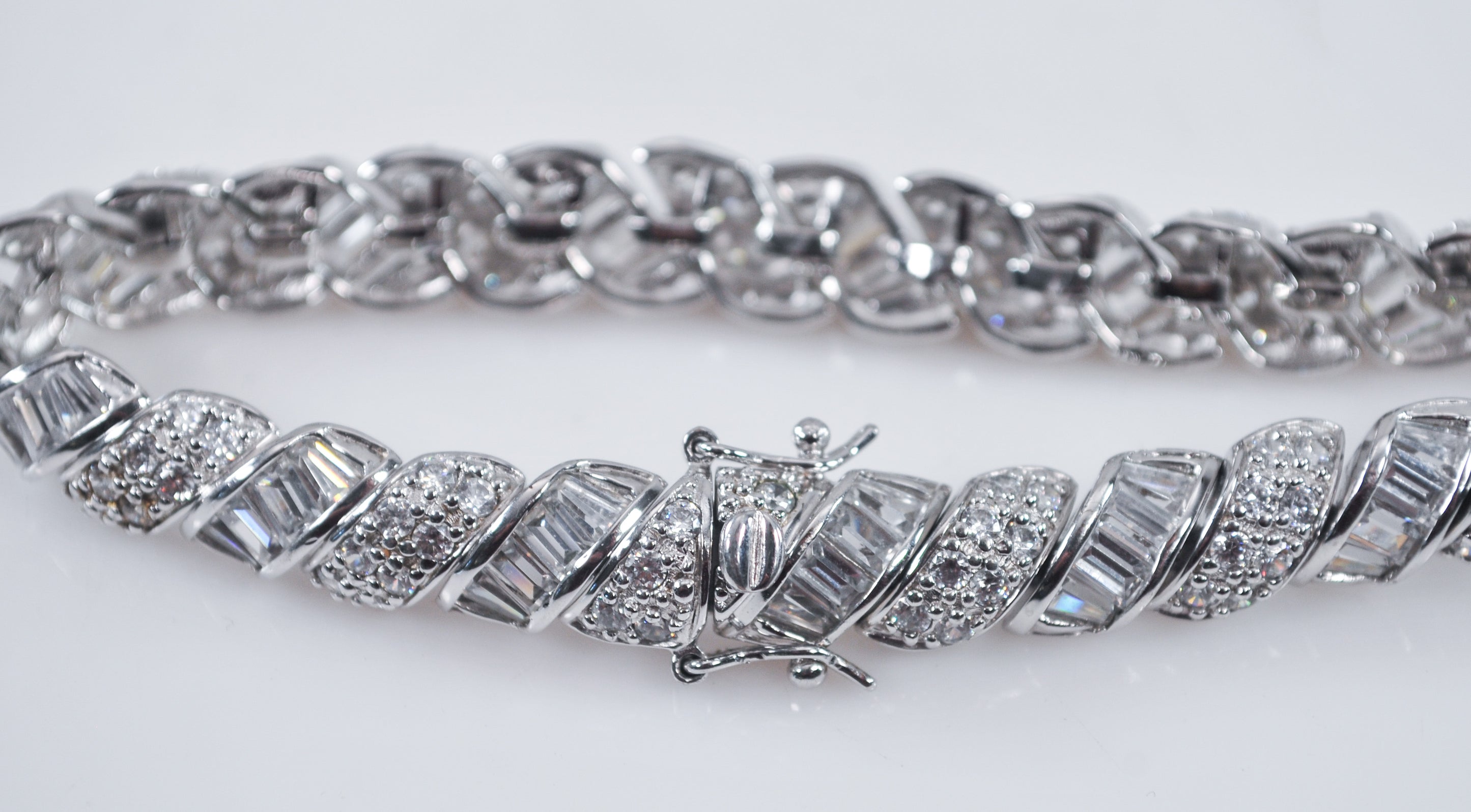 Fancy Ross Simons 925 Sterling Silver CZ Tennis Bracelet ...