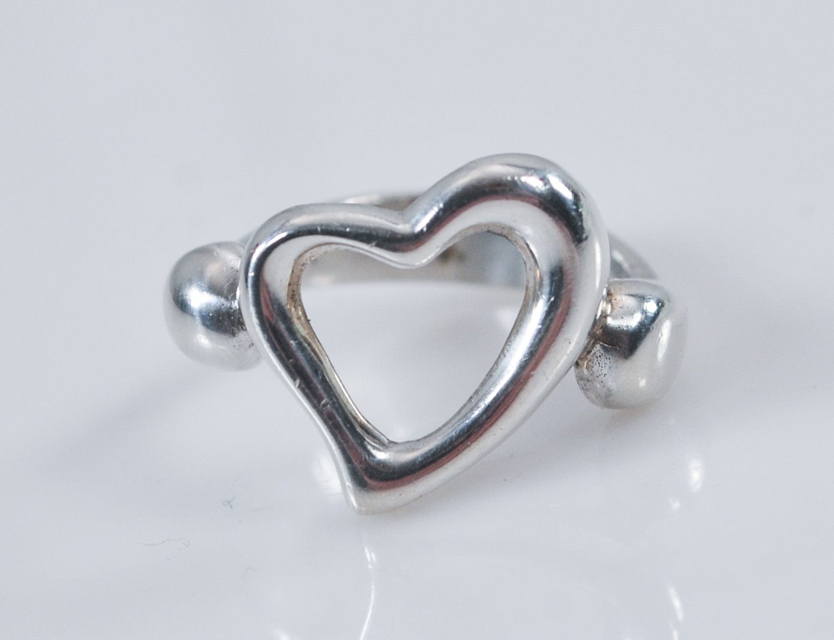 Modernist 925 Heart Ring – silvervintagejewelry