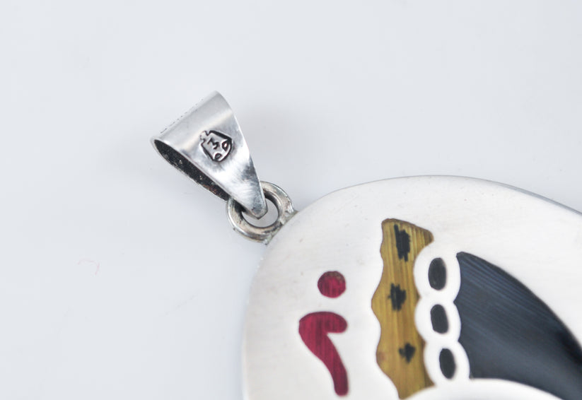 Vintage 925 Old Mexico Sterling Silver Pluma Azteca Butterfly Pendant ...