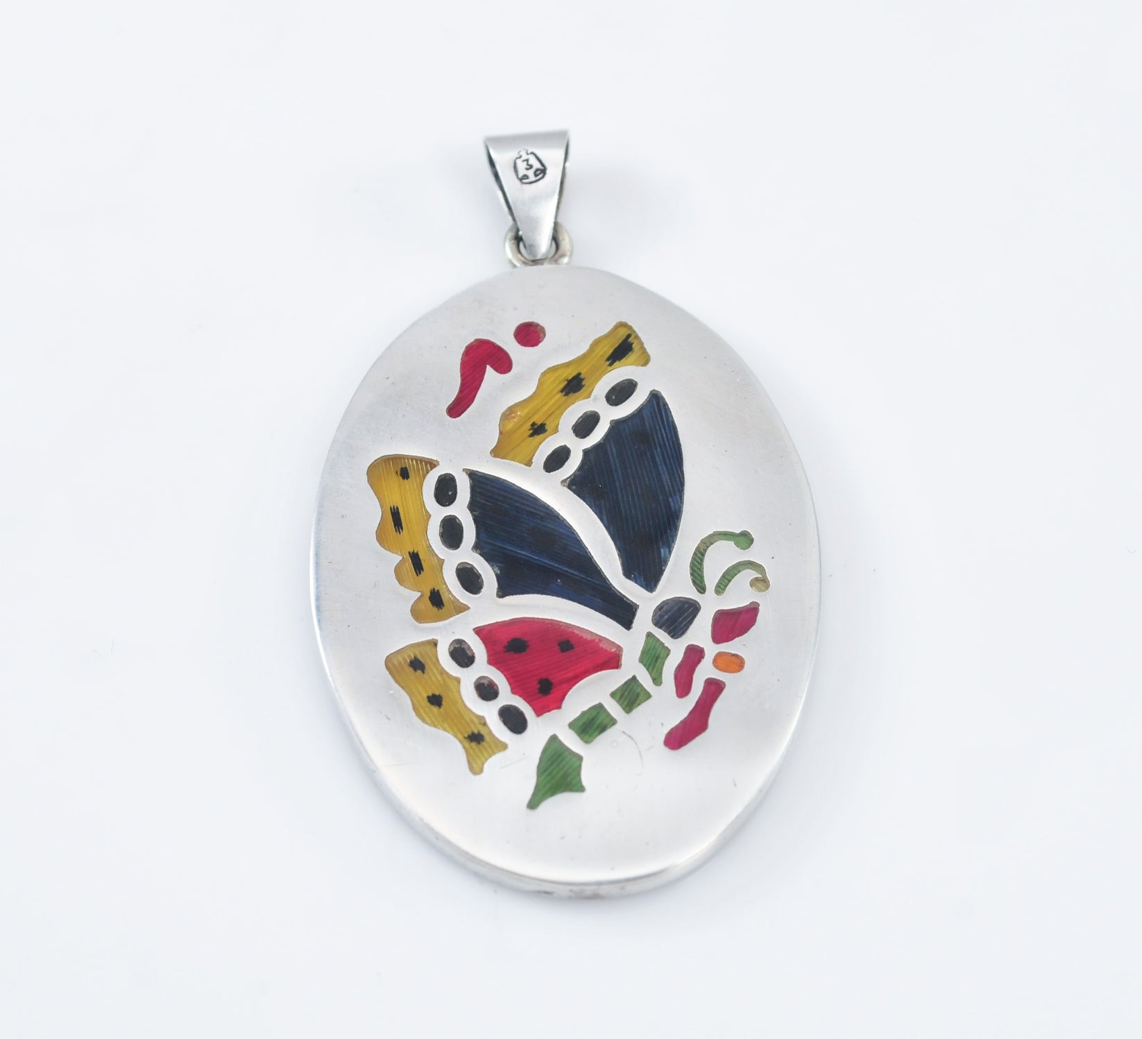 Vintage 925 Old Mexico Sterling Silver Pluma Azteca Butterfly Pendant – Silver Vintage Jewelry